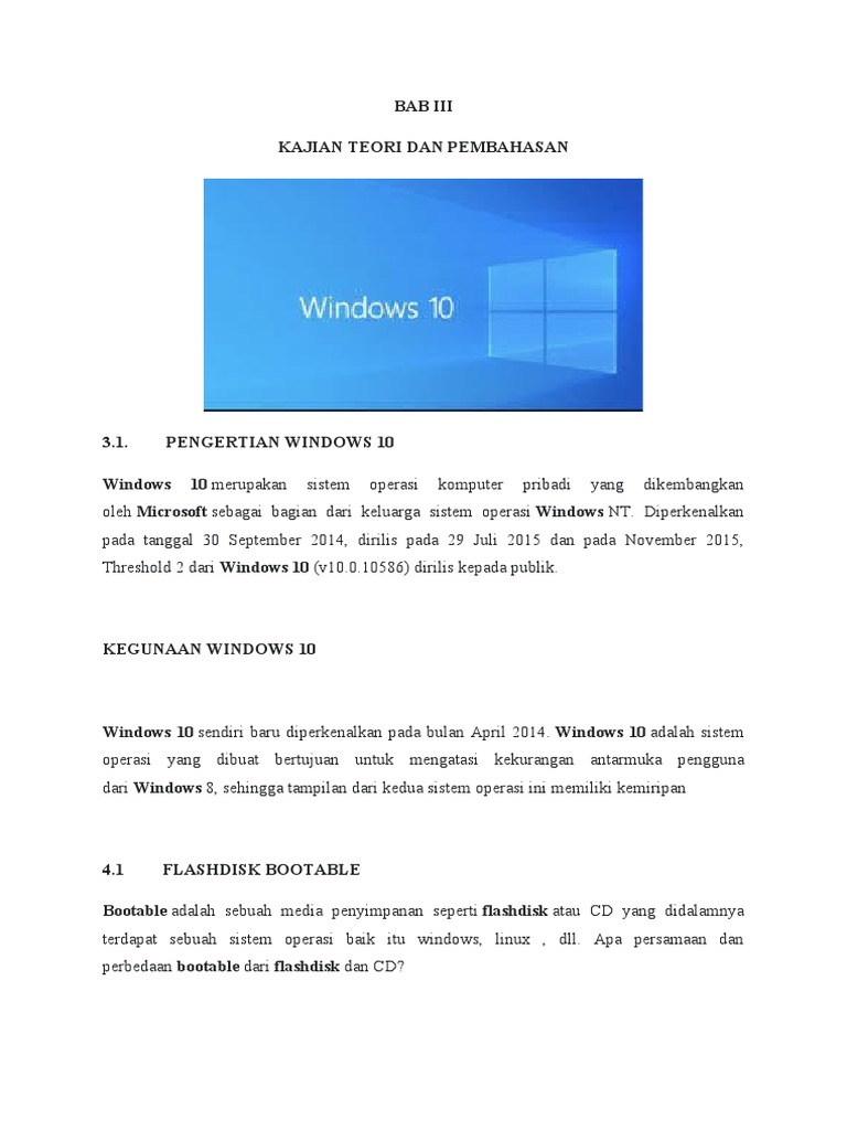 Pengertian dan Kegunaan Windows 10 | PDF | Komputer
