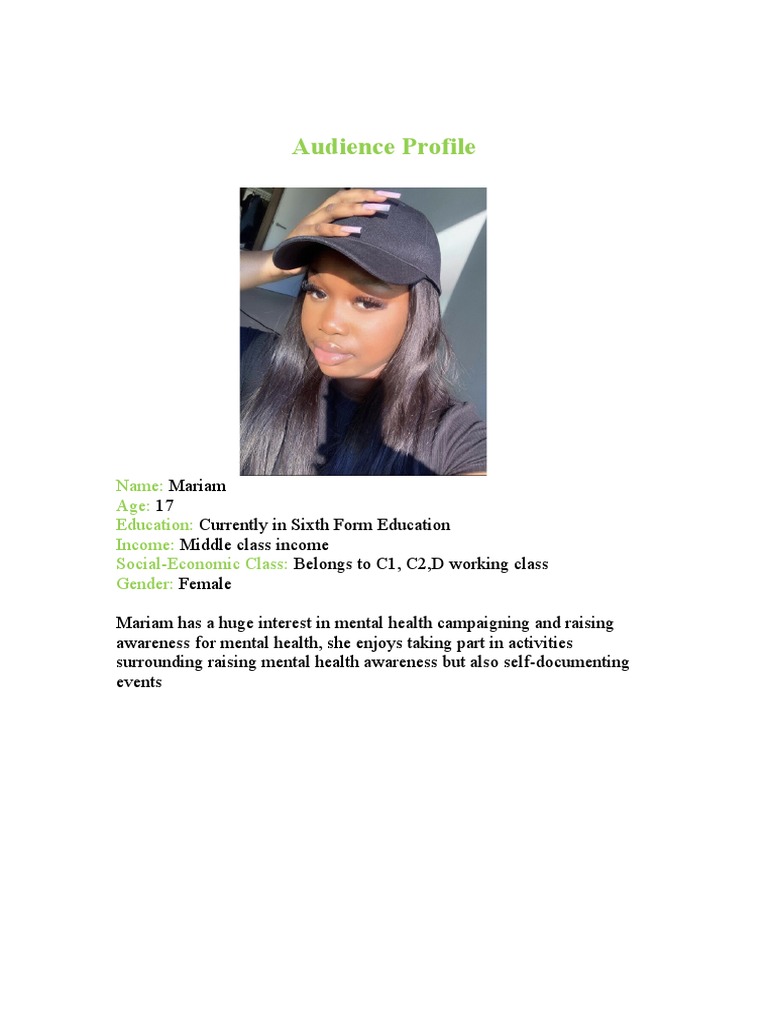 Audience Profile | PDF