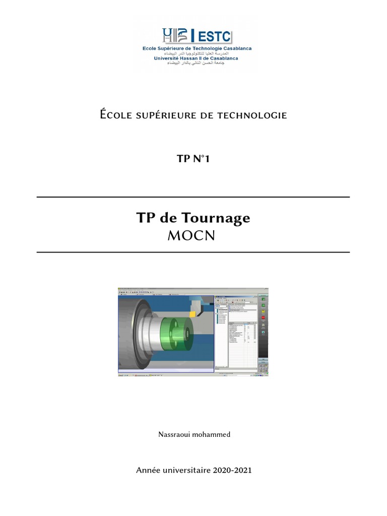 TP de Tournage : Usinage d'un Cylindre | PDF