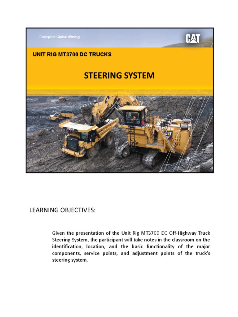 Steering System: Learning Objectives | PDF | Hydraulics | Pump