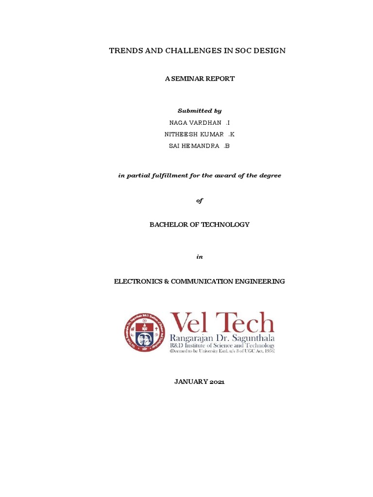 SoC Design: Trends and Challenges | PDF | System On A Chip | Multi Core ...