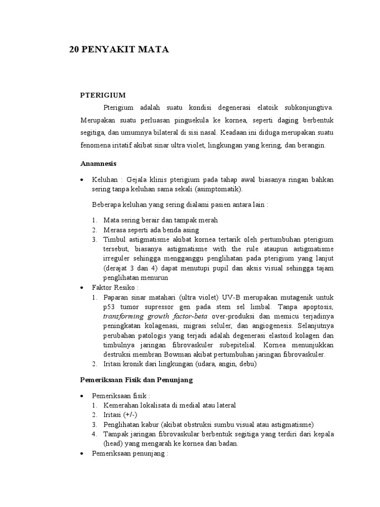 Penyakit-Penyakit Mata | PDF