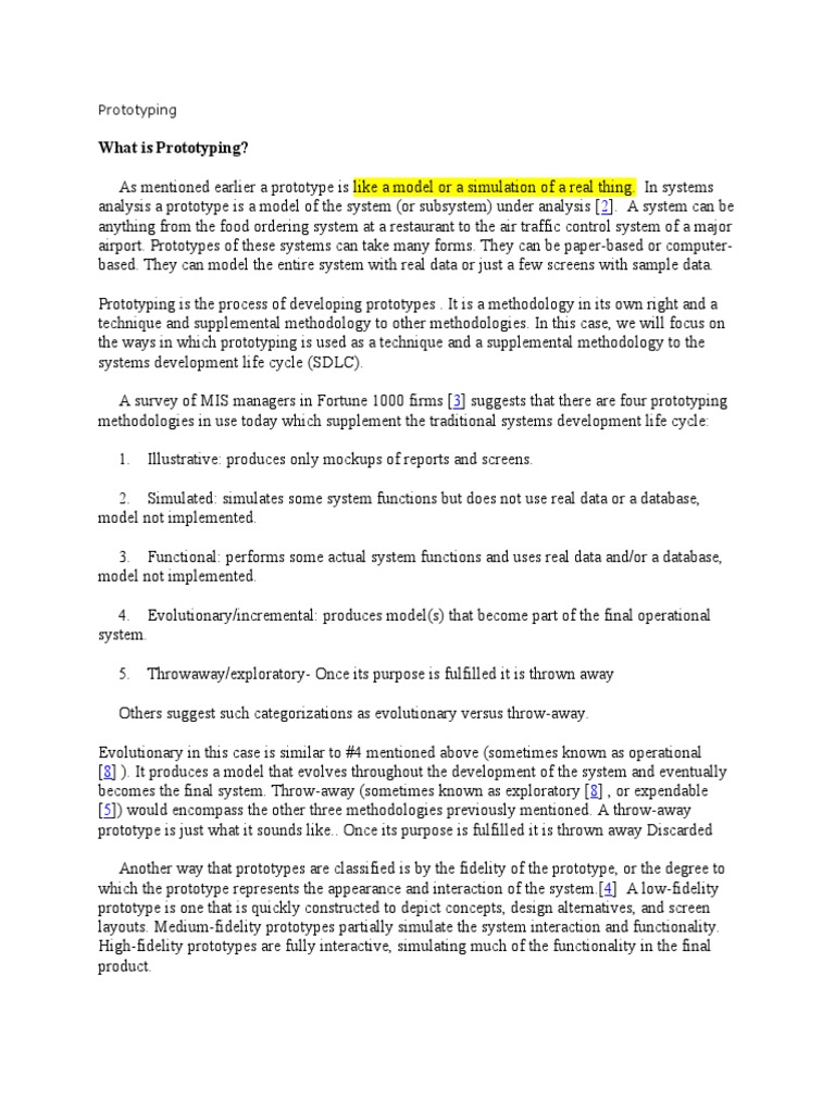 What Is Prototyping? | Download Free PDF | Software Prototyping | Prototype