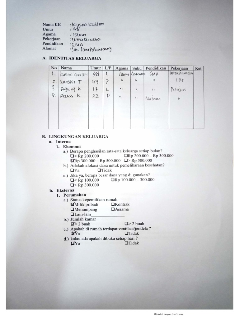 Format Pengkajian Hipertensi | PDF