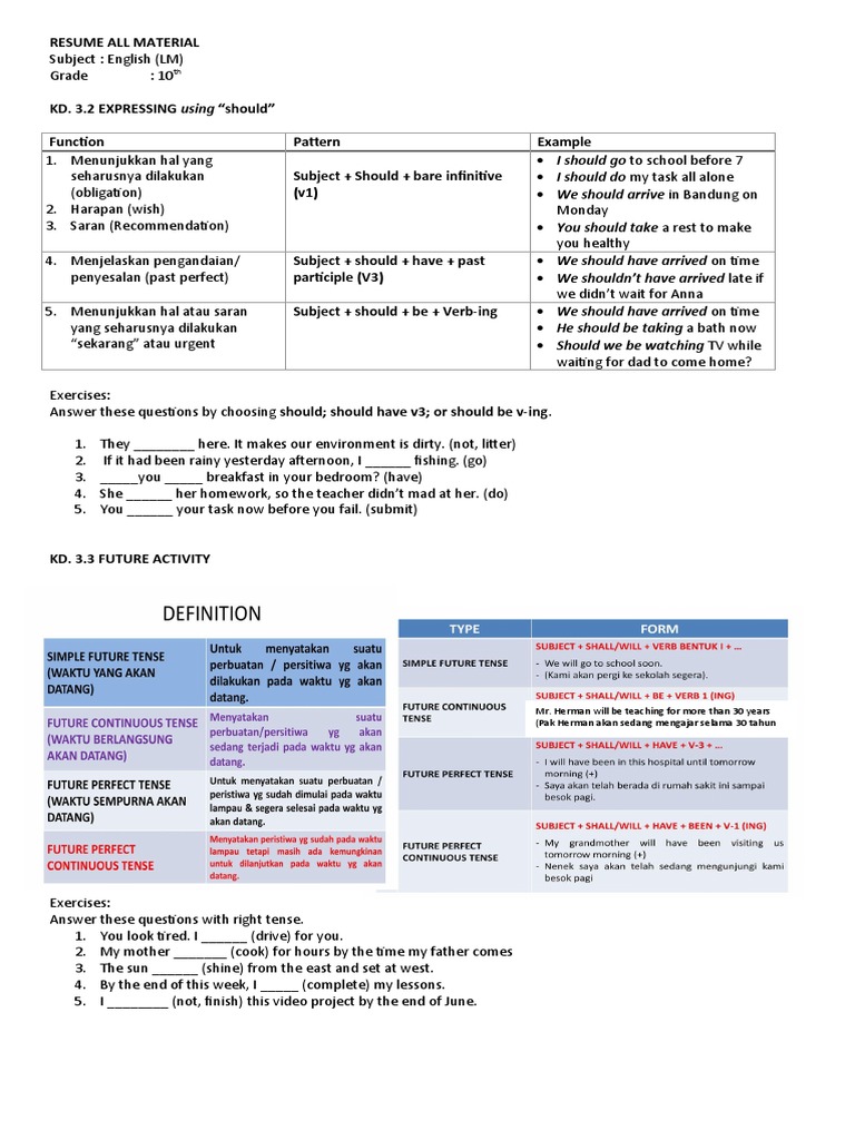 Resume All Material | Download Free PDF | Grammar | Morphology
