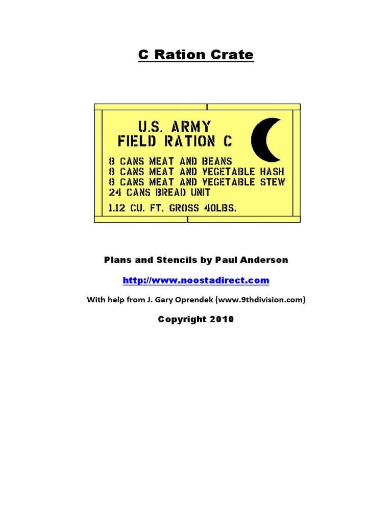 C Ration Crate | PDF