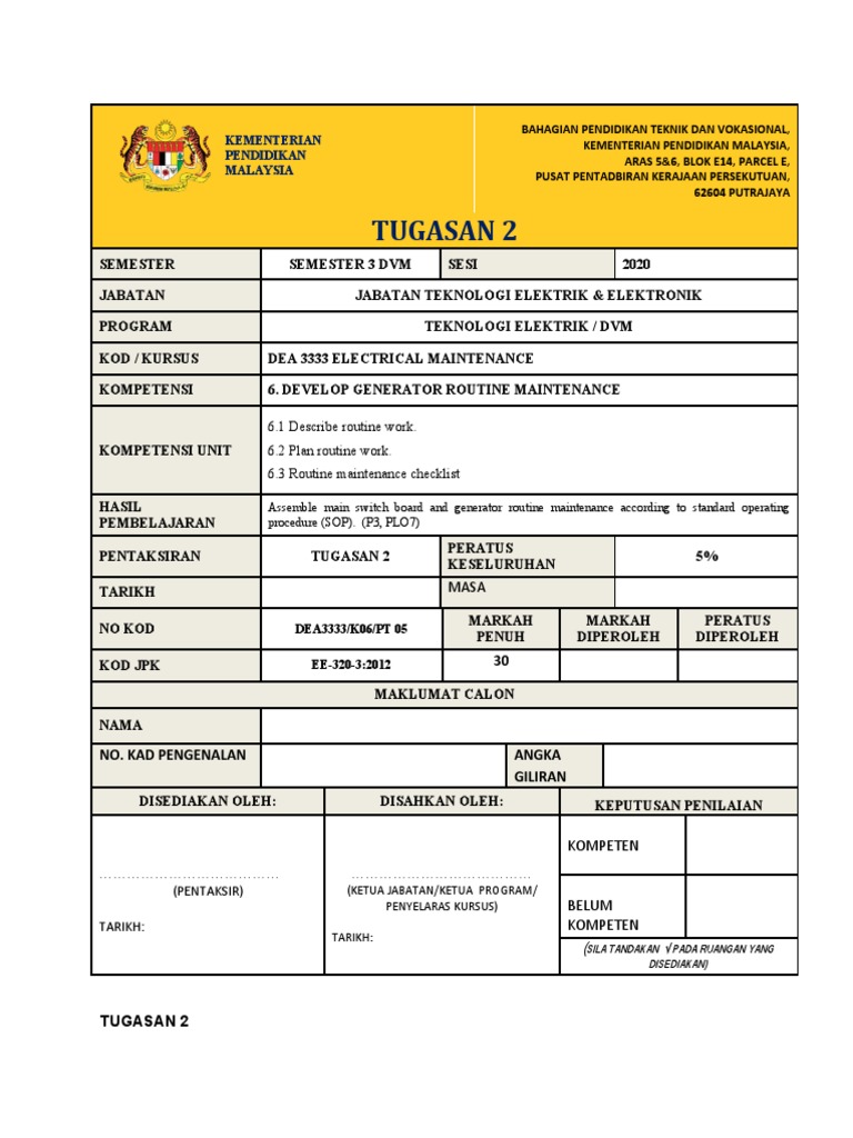 Dea3333 Tugasan 2 | PDF