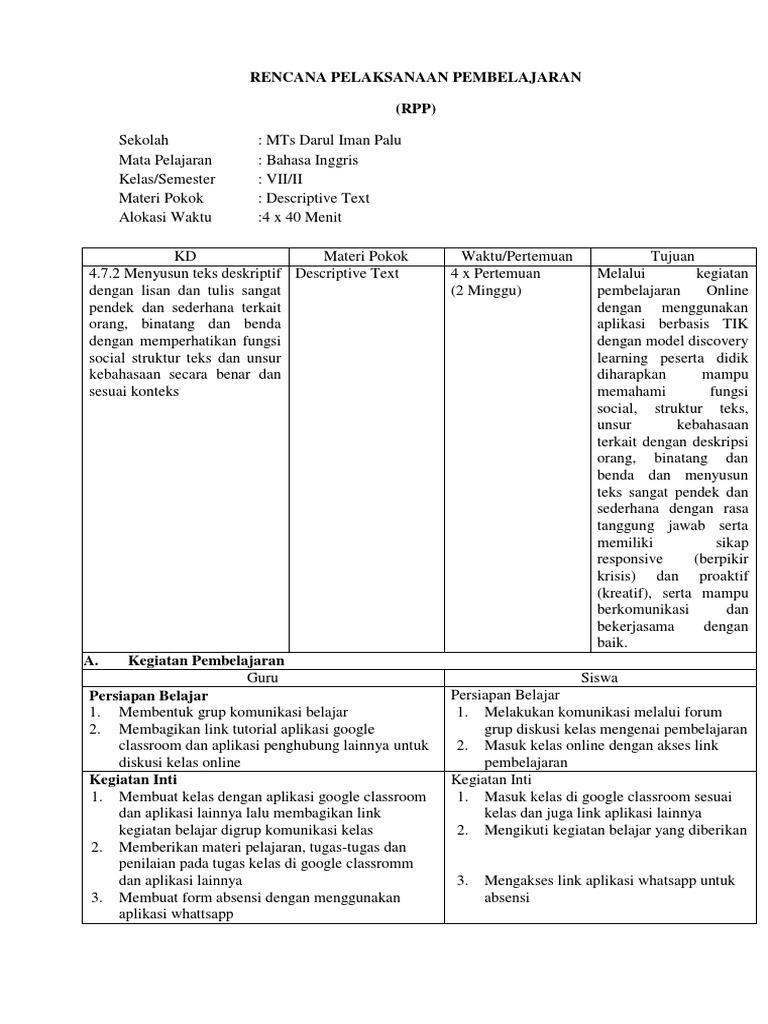 Descriptive Text | PDF | Karier & Perkembangan