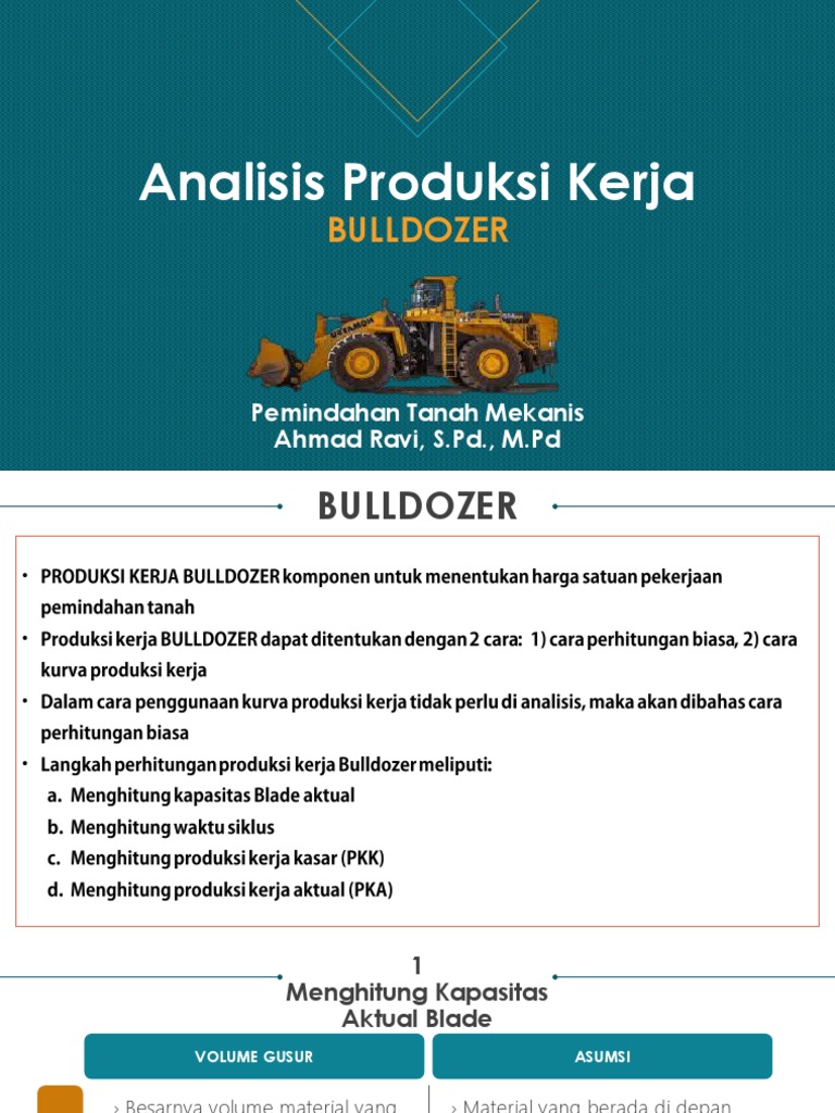 3 Analisis Produksi Kerja Bulldozer | PDF