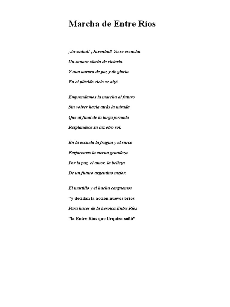 Marcha de Entre Ríos | PDF