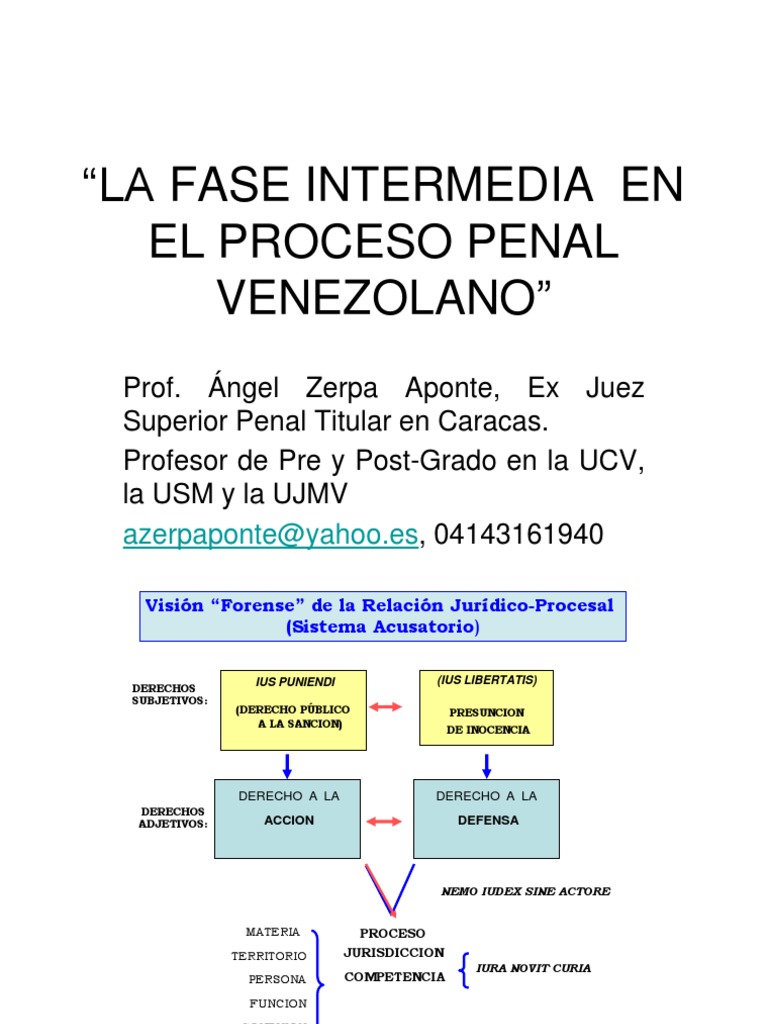 LA Fase Intermedia | PDF | Procedimiento Criminal | Derecho penal