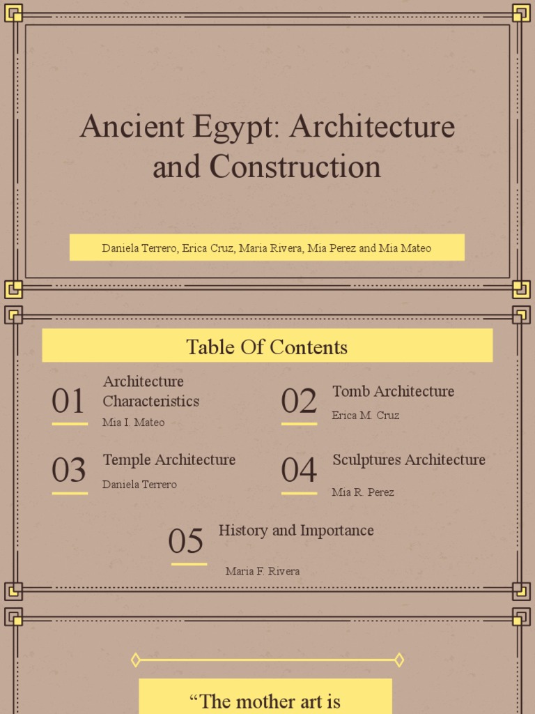 Ancient Egypt's Architecture and Construction | PDF | Ancient Egypt ...