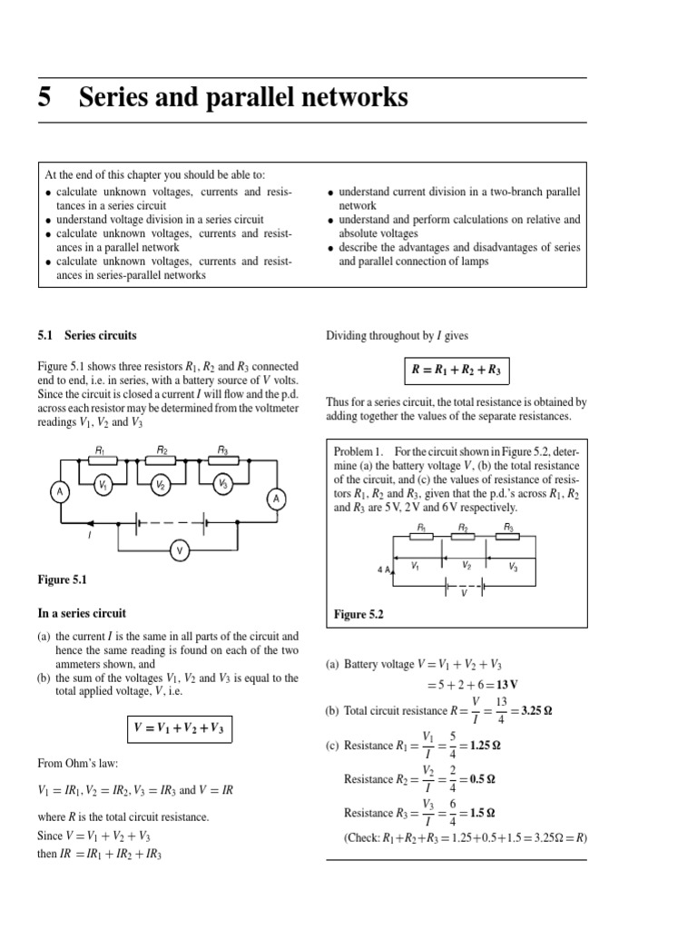Series and Parallel Circuit Analysis | PDF | Series And Parallel ...