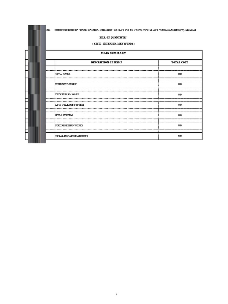 Revised Volume 3 Boq 02 04 2019 | PDF | Plaster | Concrete