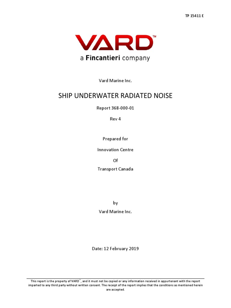 Ship Underwater Radiated Noise | PDF | Sound | Ships