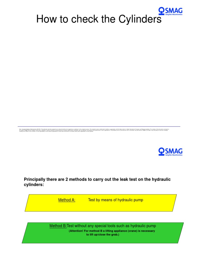 EGF How To Check The Cylinder | PDF | Crane (Machine) | Pump
