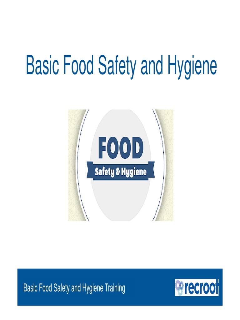 4 - Basic Food Safety and Hygiene Training | PDF | Hygiene | Allergen