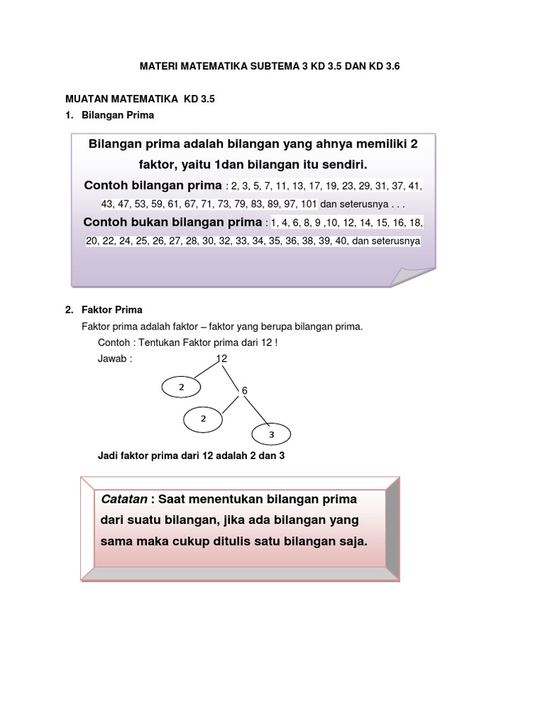 Materi Dan Soal MTK Subtema 3 | PDF | Metode & Bahan Ajar
