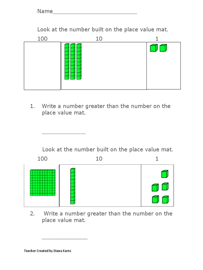 Place Value Bundleworksheetsthatgowith Staar Mission Math | PDF ...