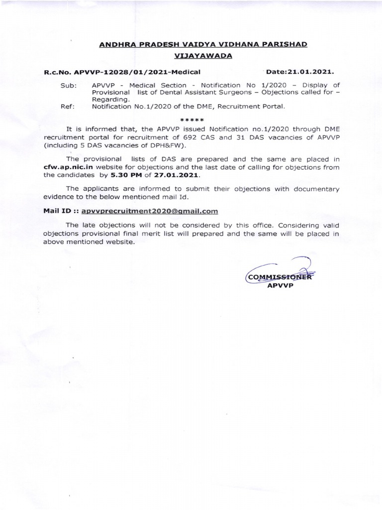 Apvvp Das Circular 2021 | PDF