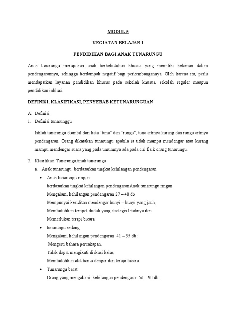 Modul 5 Pengantar Pendidikan Abk | PDF