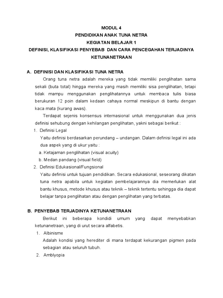 Modul 4 Pengantar Pendidikan Abk | PDF
