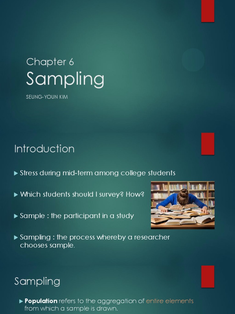 Week 7 Sampling PDF | PDF | Stratified Sampling | Sampling (Statistics)