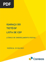 Lista CEP Boituva | PDF