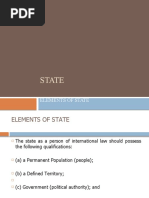 4 Elements of State | PDF | Sovereign State | Sovereignty