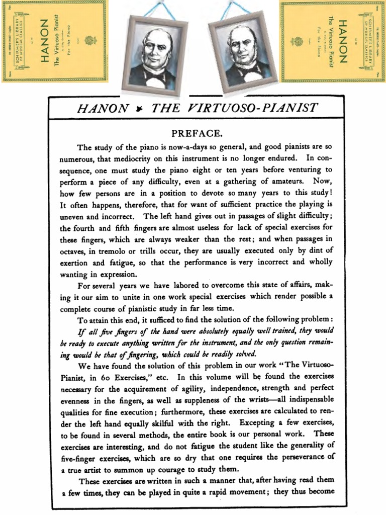 The Virtuoso Pianist in 60 Exercises by Charles-Louis Hanon. | PDF