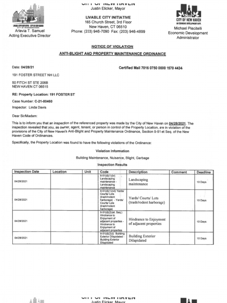 Blight Complaint | PDF