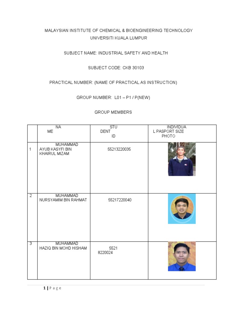 Chemical Register and Risk Assessment | PDF | Personal Protective ...