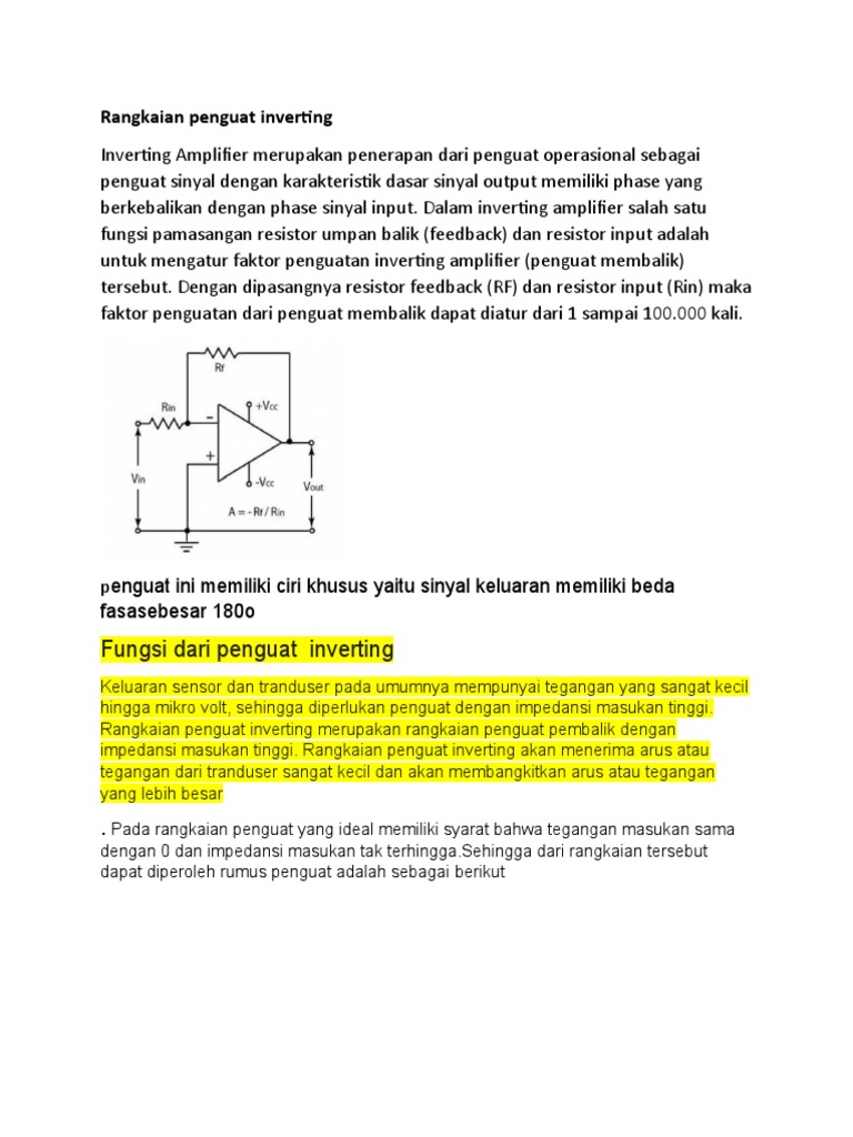 Rangkaian OP-AMP | PDF