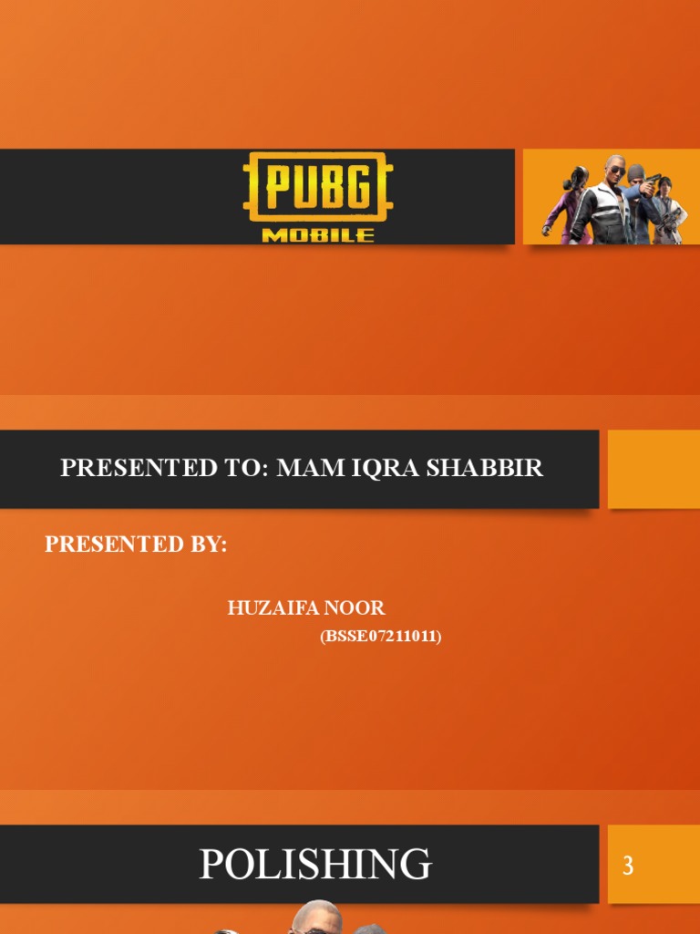 Introduction of Pubg | PDF | Ios | Mobile Computers