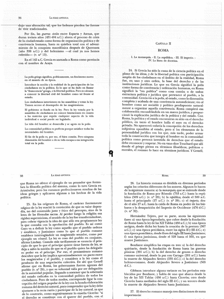 BIDART CAMPOS Manual de Historia Politica Capitulos 2 y 3 | PDF