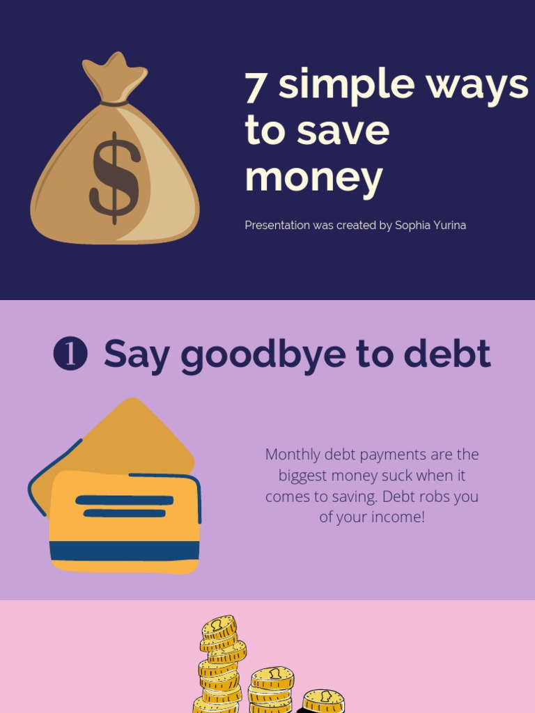 7 Simple Ways to Save Money | PDF
