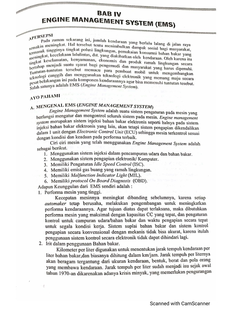 Materi EMS Kelas XI TKRO Pertemuan 1 | PDF