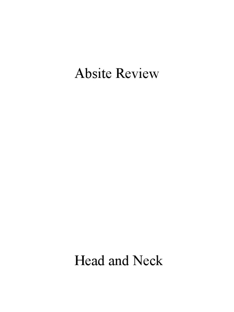 Absite Review Finalslides | PDF | Parathyroid Gland | Breast Cancer
