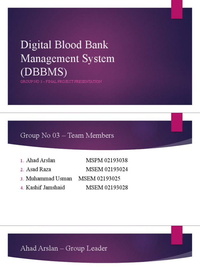 Digital Blood Bank Management System (DBBMS) | PDF | Forecasting | Big Data