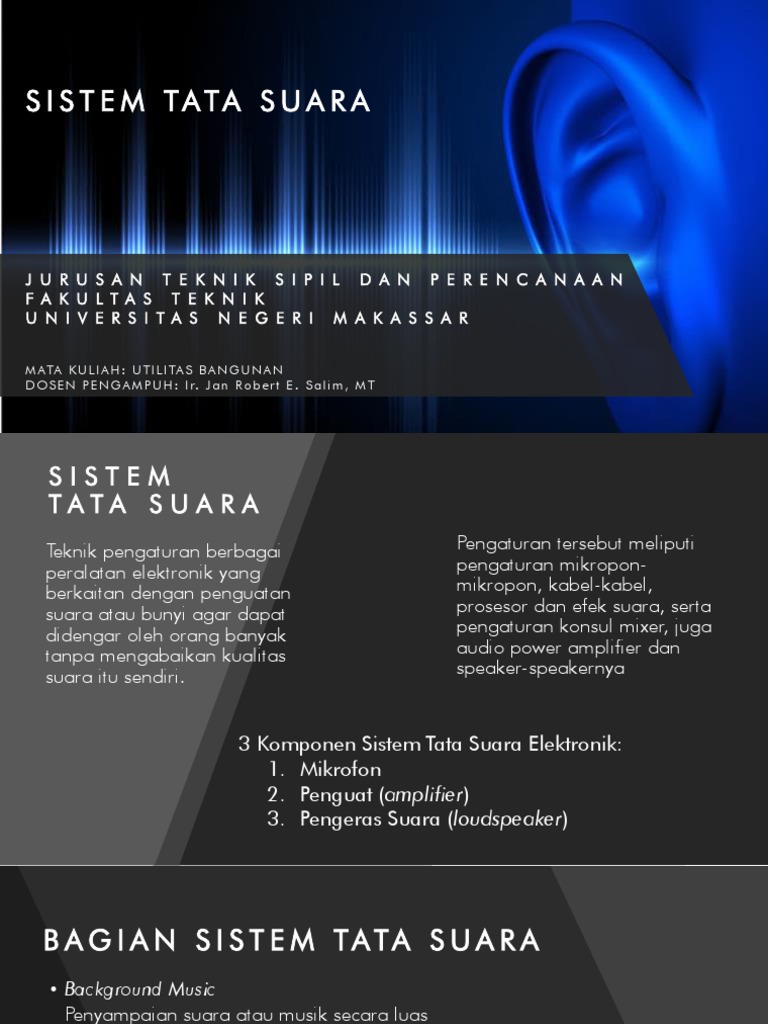 Sistem Tata Suara | PDF