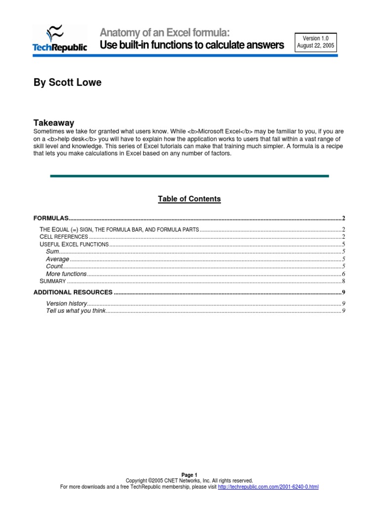 Anatomy Excel Formula Pdf Microsoft Excel Spreadsheet 0223