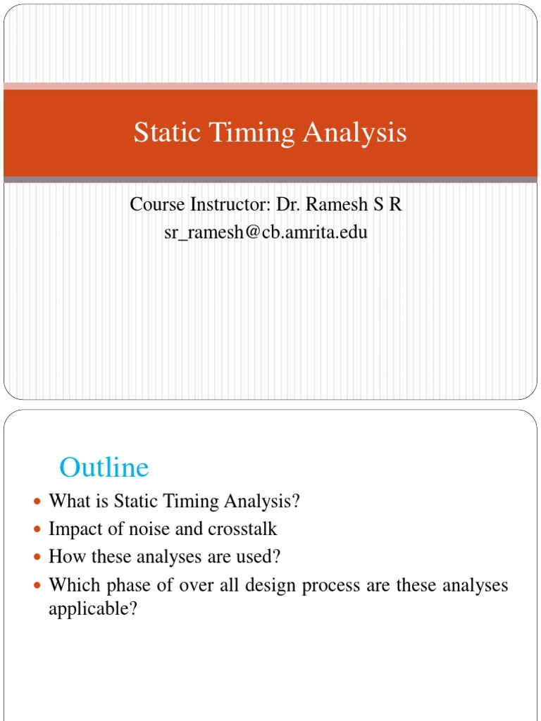 Understanding Static Timing Analysis: Its Purpose, Process, and Importance in Ensuring Reliable ...