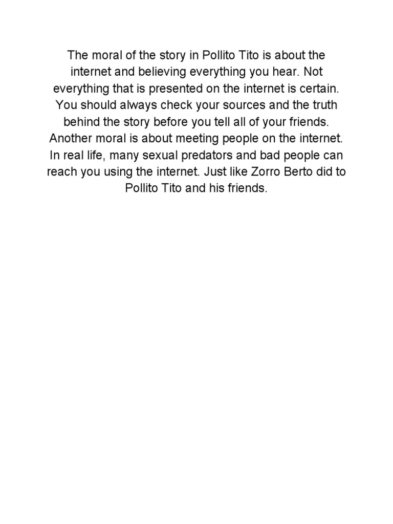 Pollito Tito: Internet Safety Lessons | PDF | Games & Activities ...