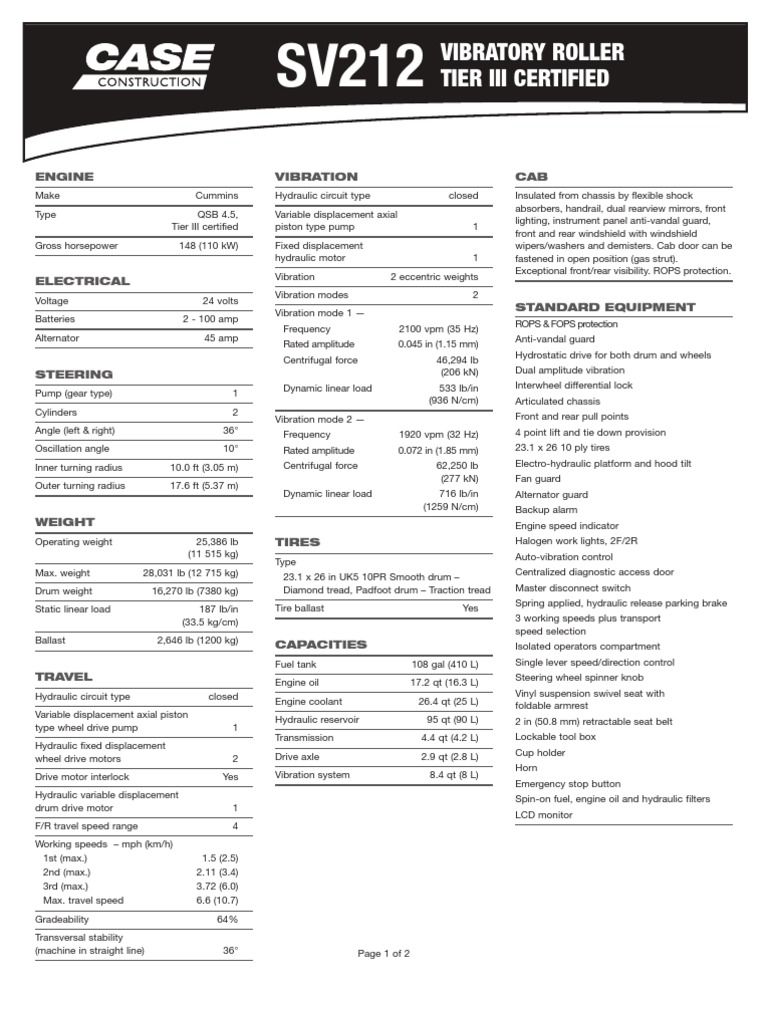 SV212 Case | PDF | Engines | Truck