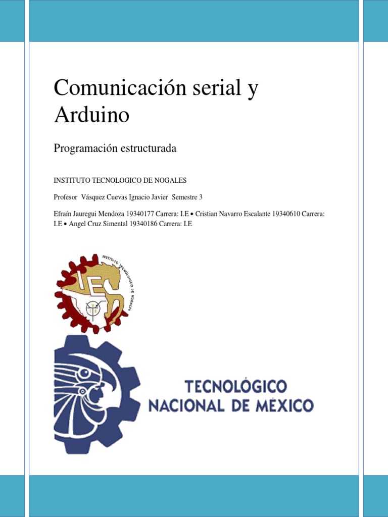 Proyecto Final "Comunicación Serial y Arduino" | PDF | Puntero ...
