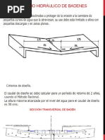 Definición y Diseño de Badénes | PDF | Canal | Hormigón