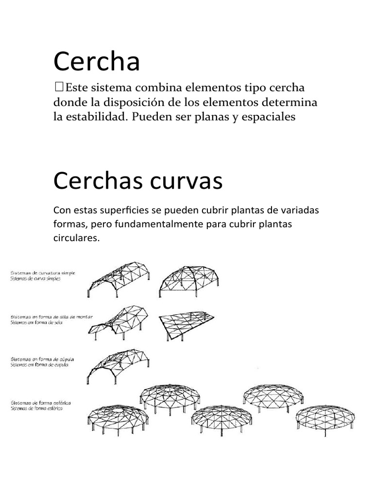 Cerchas Curvas y Circulares en Diseño | PDF