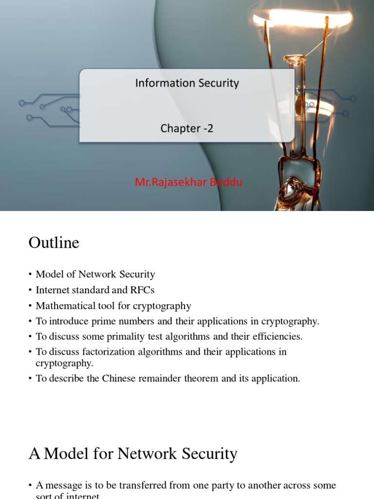 Chapter 2 Information Security Pdf Number Theory Discrete