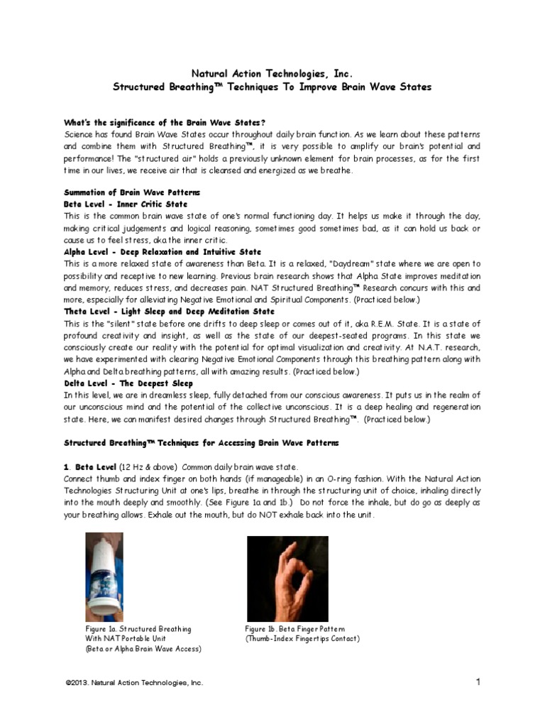 Structured Breathing Instructions | PDF | Qigong | Breathing