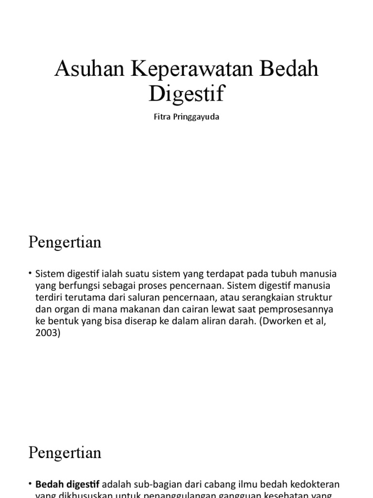 Askep Bedah Digestif | PDF